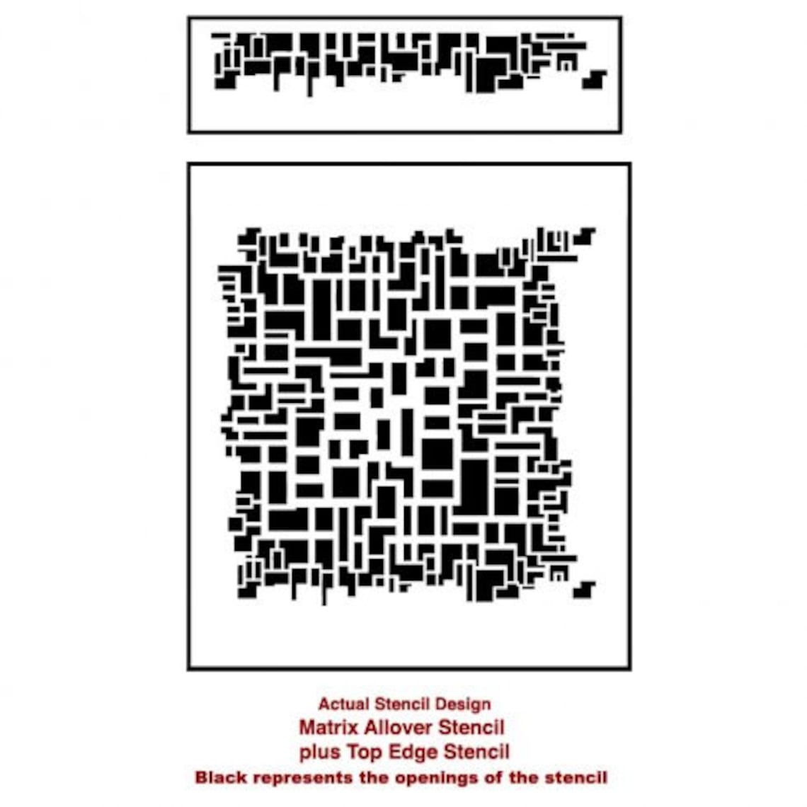 Matrix Allover Stencil Pattern - Easy DIY Wall Decor - by Cutting Edge ...