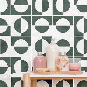 Lunar Eclipse Tile Stencil - Geometric Cement Tile Stencil Design ...