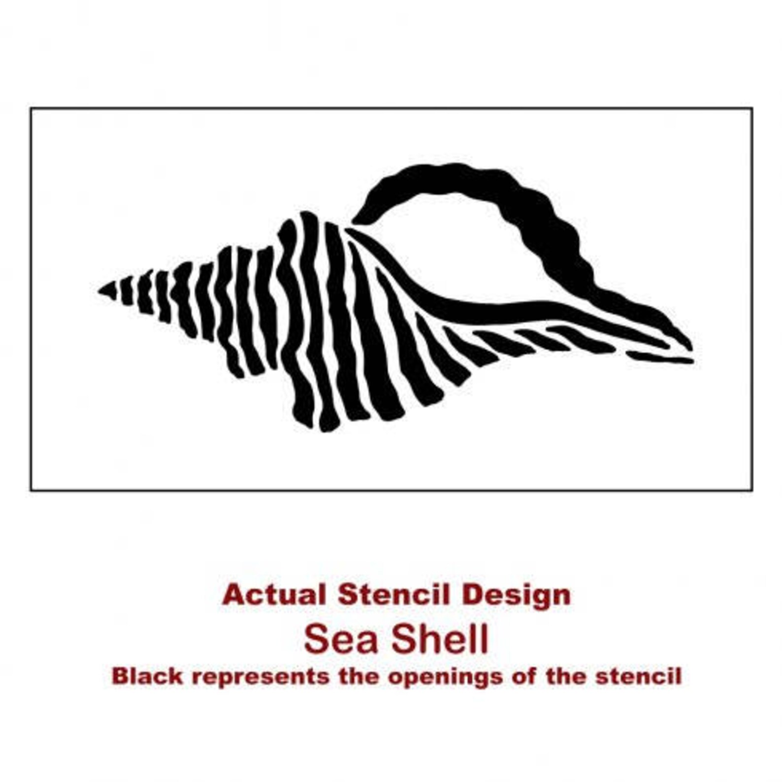 Seashell Nautical Stencil Reusable Stencils DIY Home Décor - Etsy