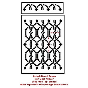 Wallpaper Stencil Iron Gate - Stencil Design for DIY Wall Decor - Etsy