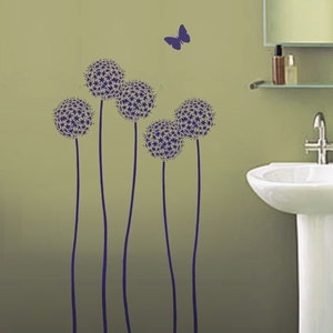 Allium Twins Flower Stencil - Reusable Stencils for Walls - Floral ...