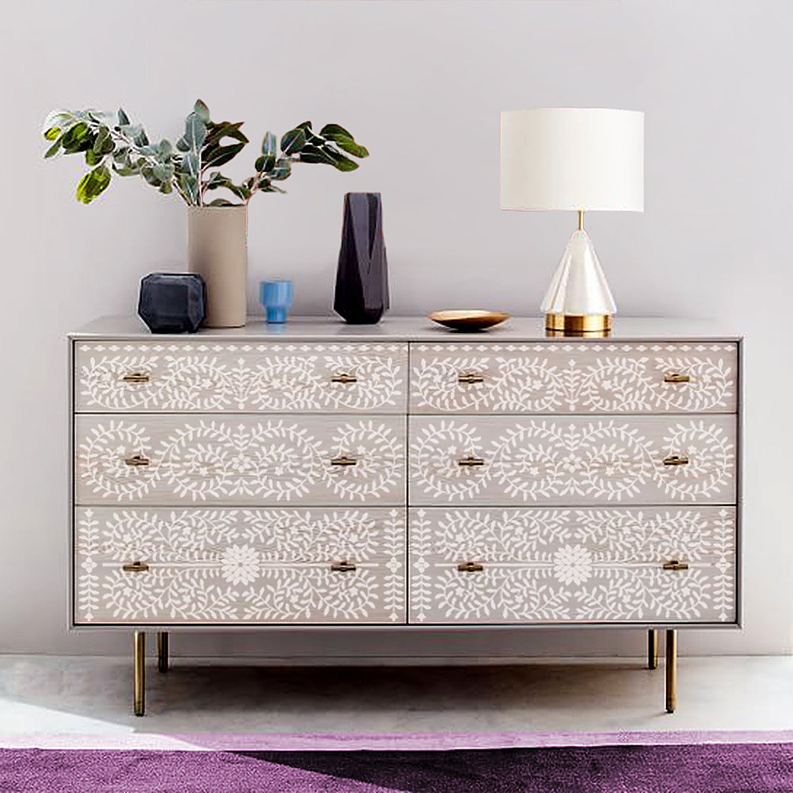 Priya Bone Inlay Stencil Bone Inlay Designs for Furniture | Etsy UK