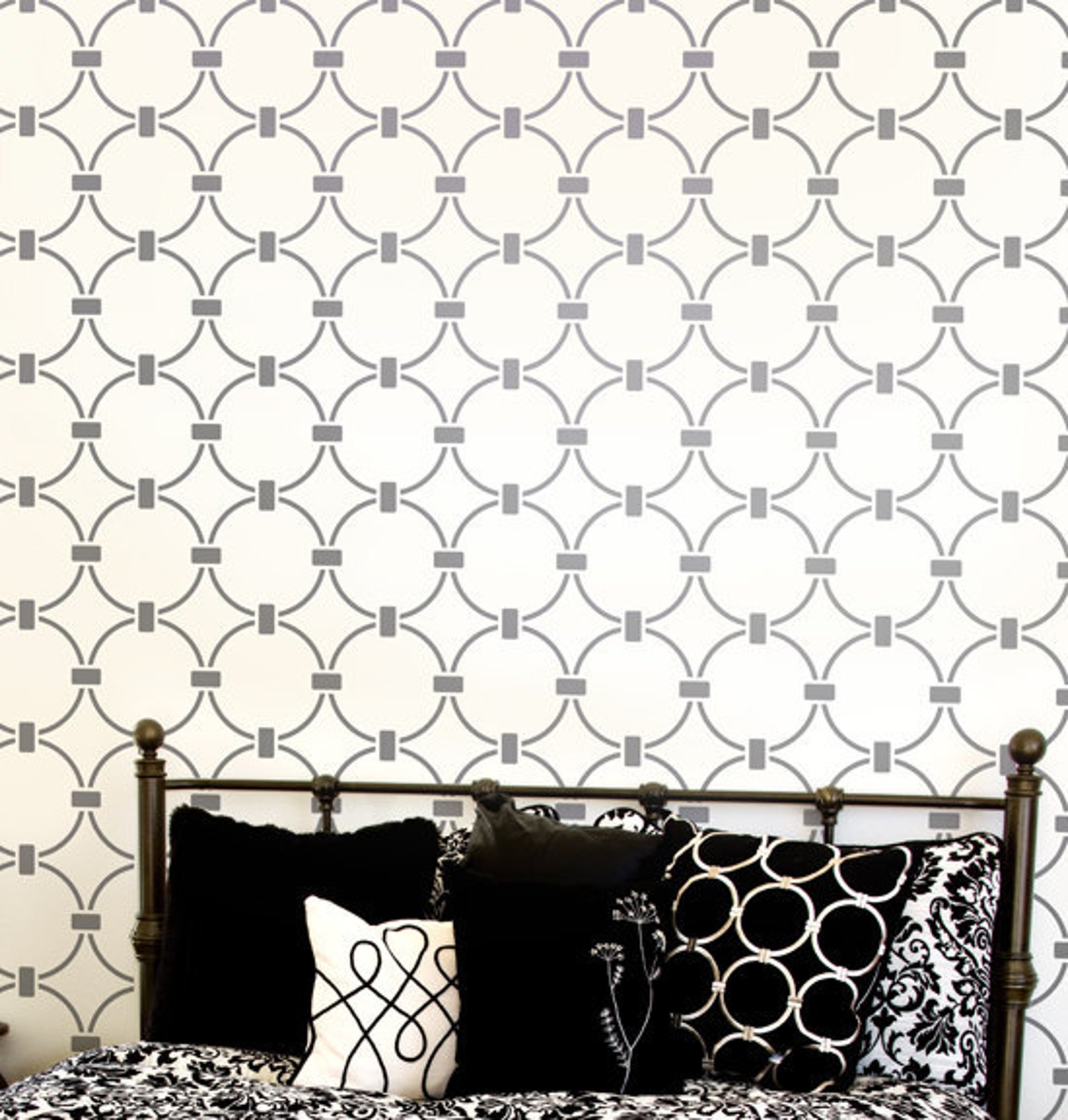 Wallpaper Stencil Chain Link Beautiful Stencils for DIY Home - Etsy
