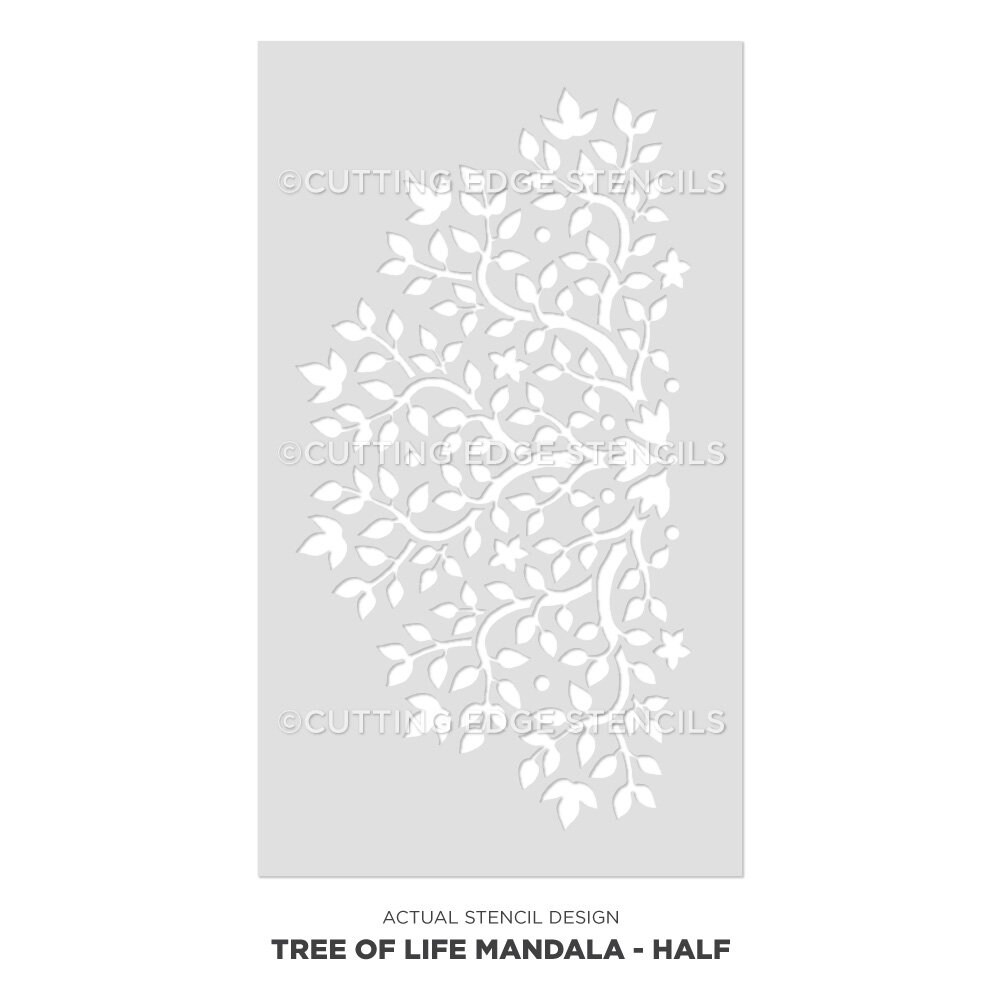 Tree of Life Mandala Stencil MANDALA WALL STENCIL Large | Etsy Australia