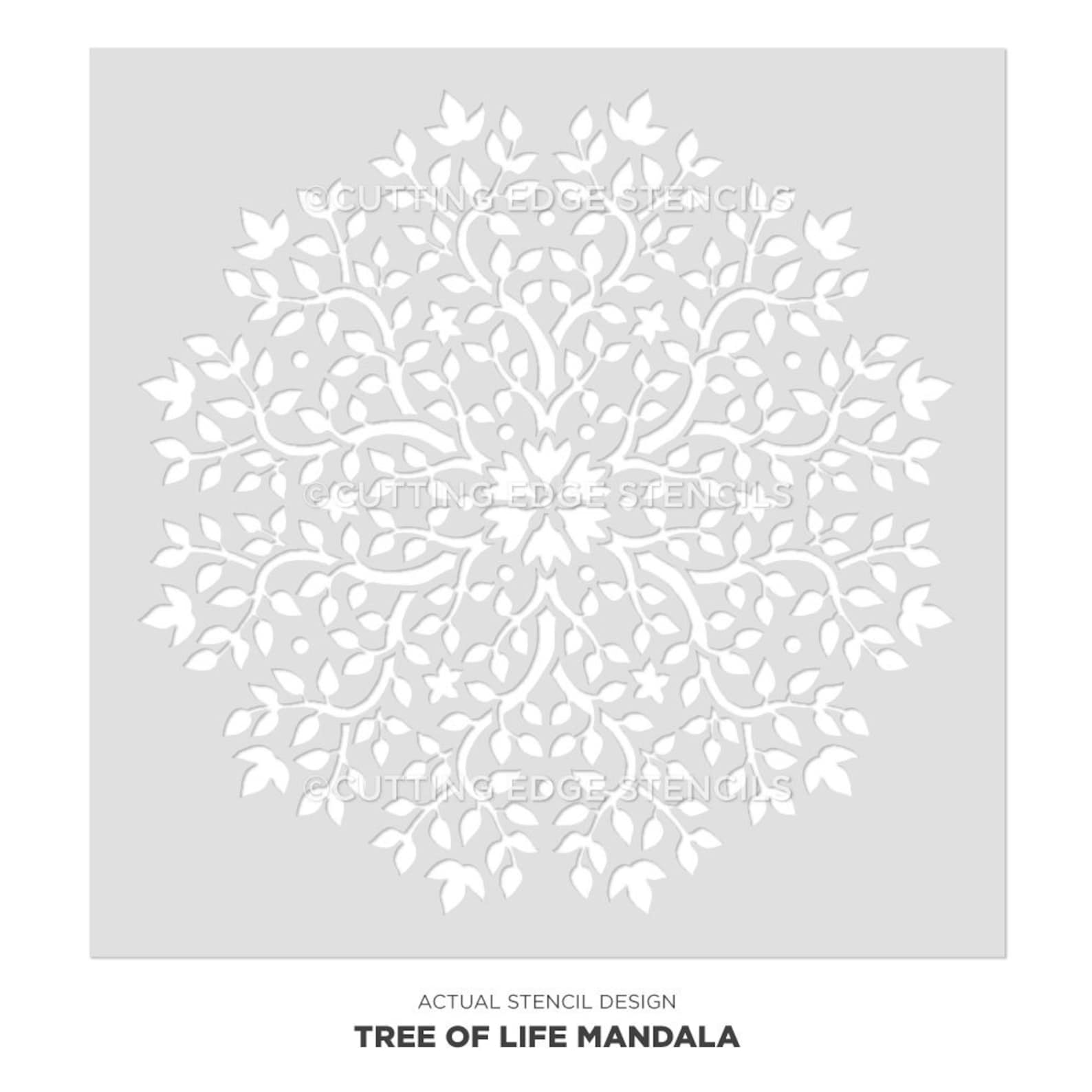 Tree of Life Mandala Stencil MANDALA WALL STENCIL Large | Etsy Australia