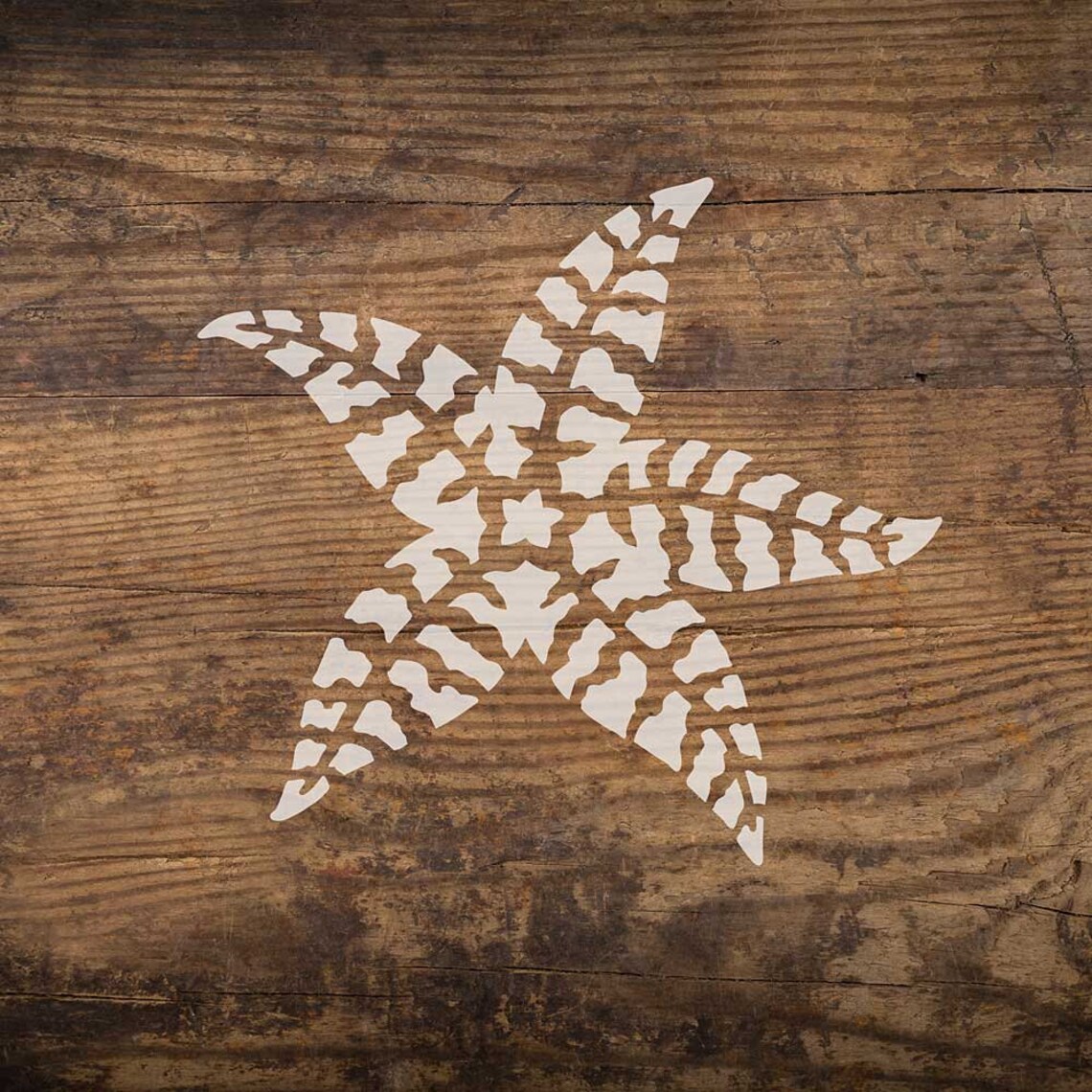 Striped Starfish Stencil WALL ART STENCIL Instead of Decals - Etsy