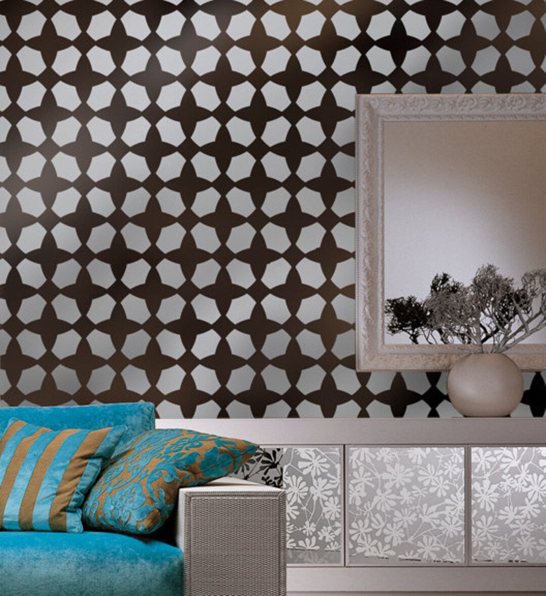 Wall Stencil Bazaar, Reusable Stencils for Walls Instead of Wallpaper ...