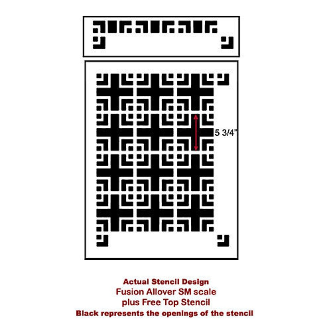 Geometric Stencil Fusion SM Scale - Reusable Stencils for Accent Walls ...