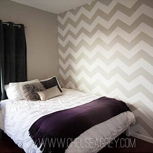 Chevron Stencil LG - Large Stencil for Painting - Reusable Wall Stencil ...