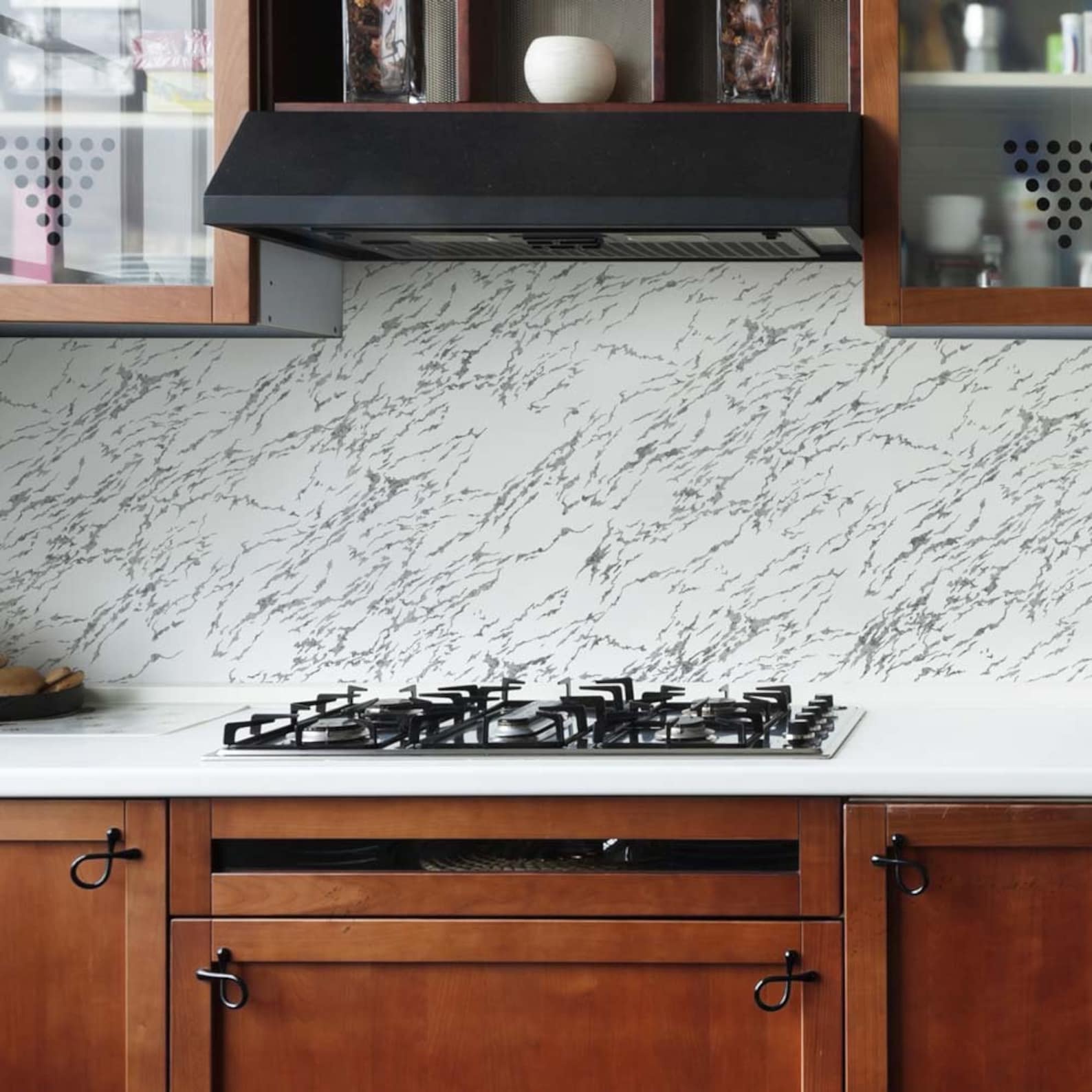 Marble Veins Backsplash Stencil - Quick and Cost Effective Way to ...