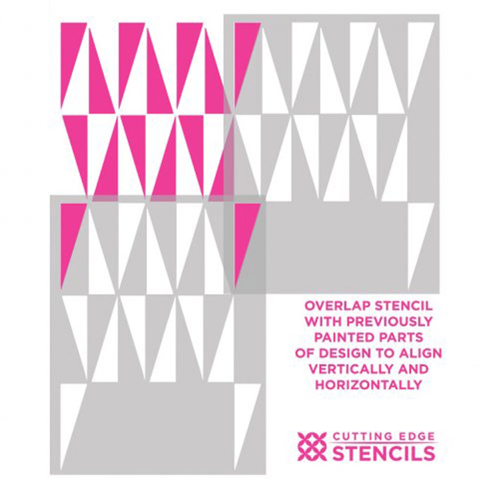 Geo Allover Stencil Large Reusable Stencils for DIY Wall - Etsy