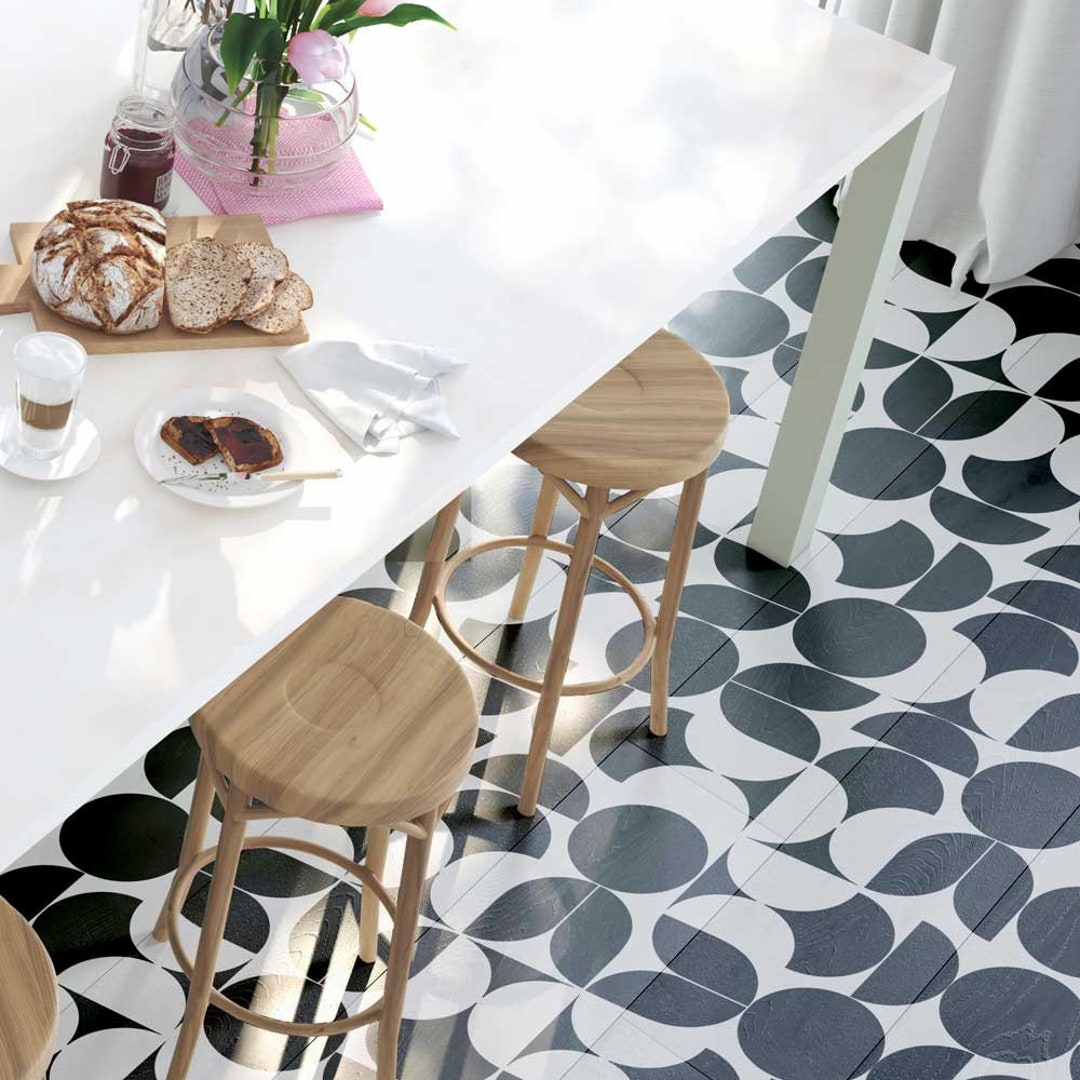 Geo Abstract Tile Stencil - Geometric Tile Design for a Modern DIY ...