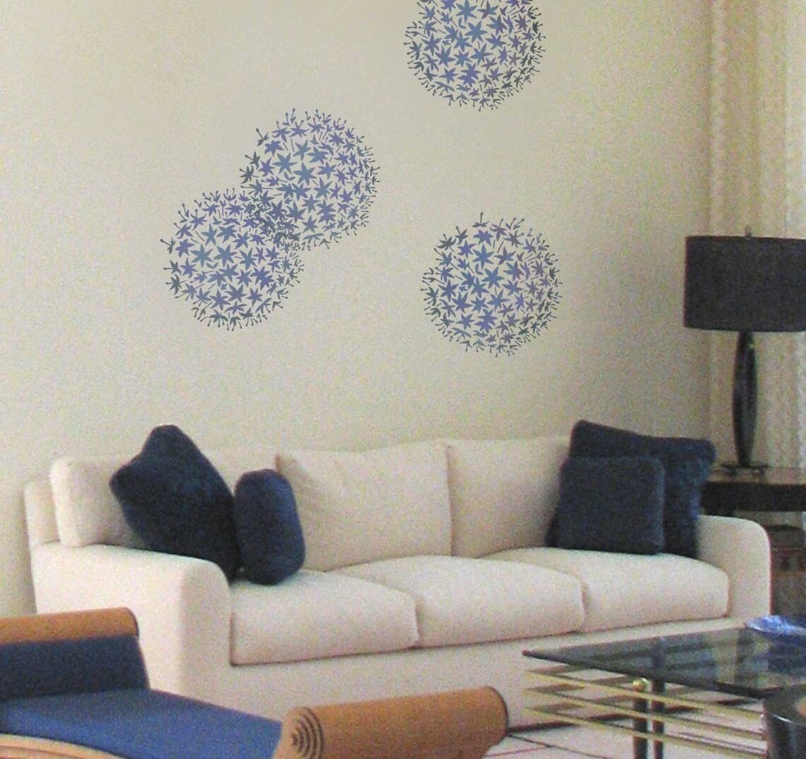 Allium Grande Flower Stencil WALL ART STENCILS Easy to Use - Etsy UK