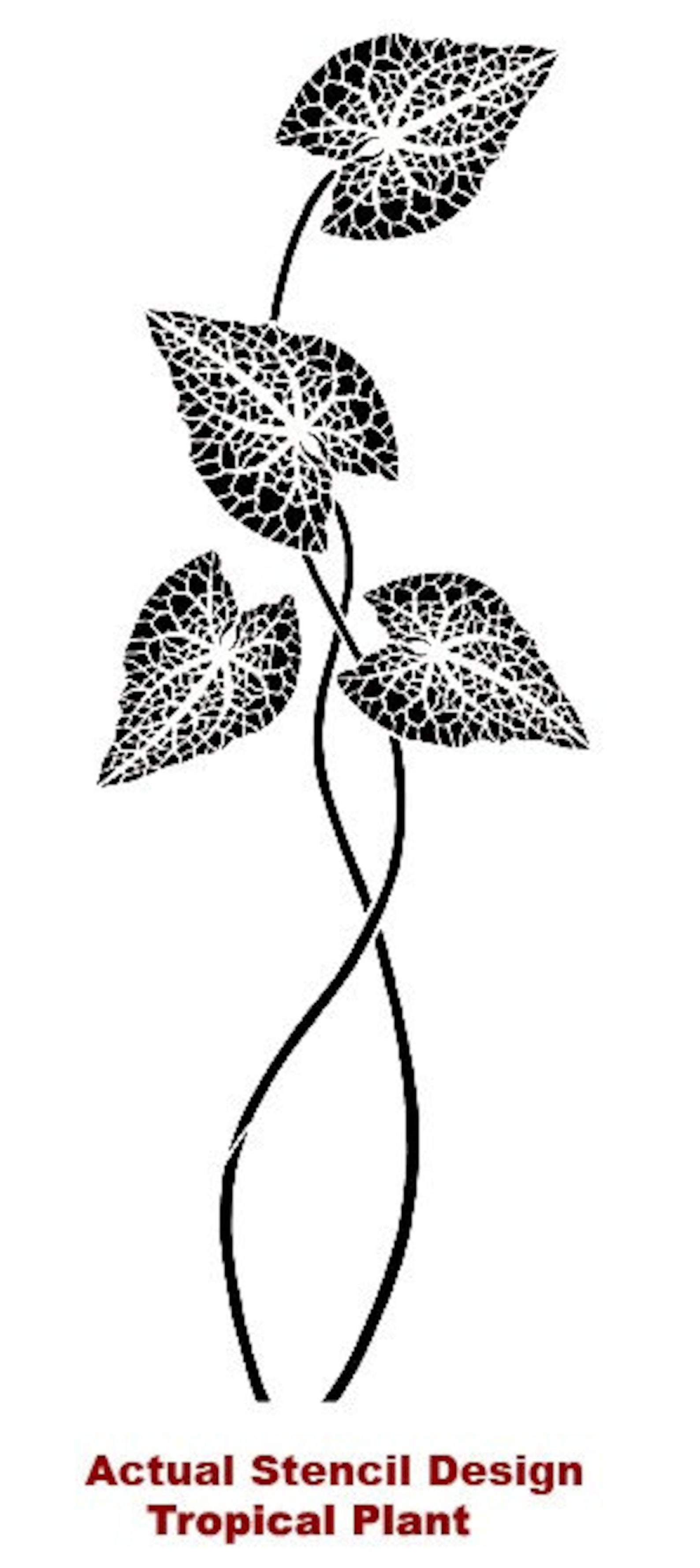 Large Stencil Tropical Plant Wall Stencils for Easy Decor - Etsy