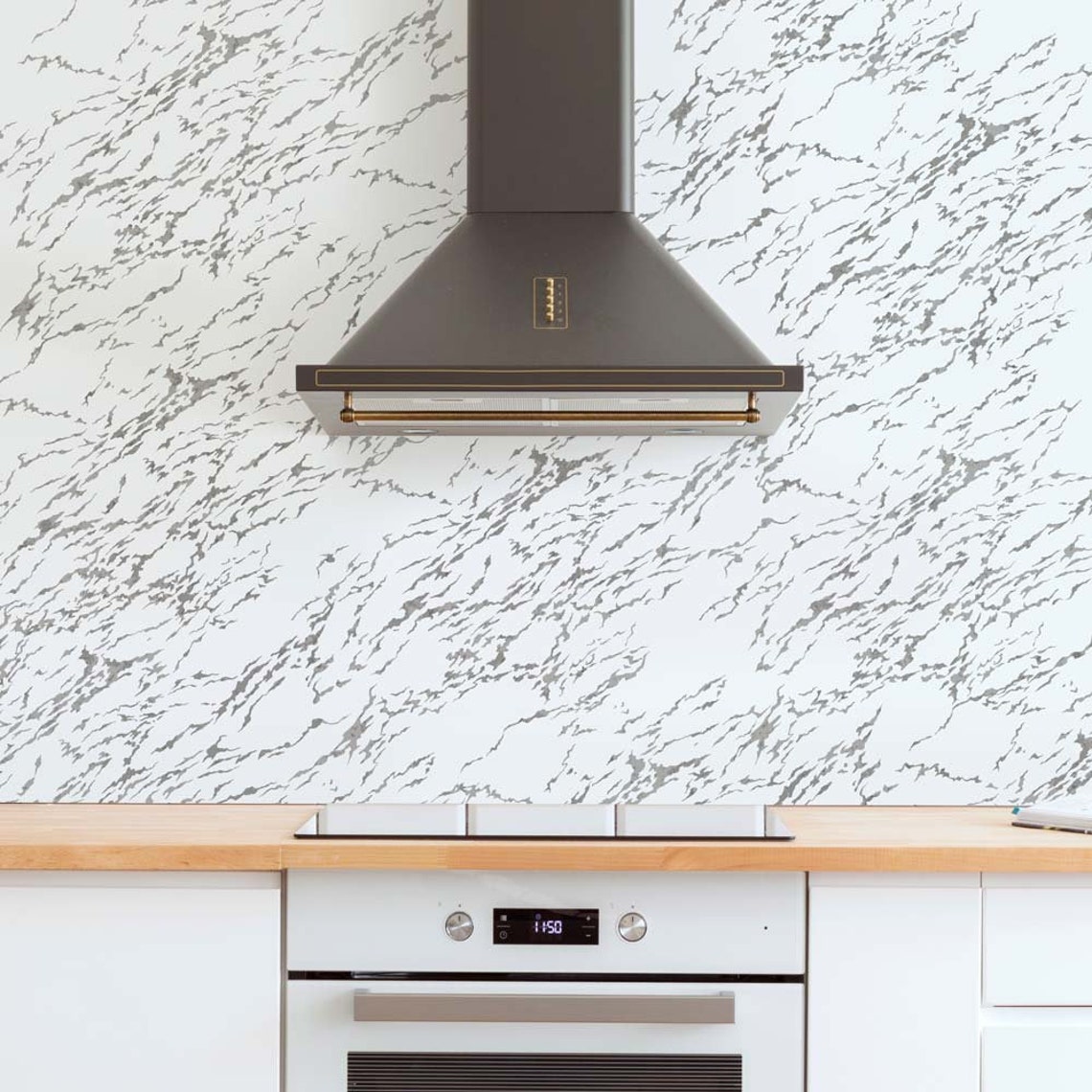 Marble Veins Backsplash Stencil - Quick and Cost Effective Way to ...