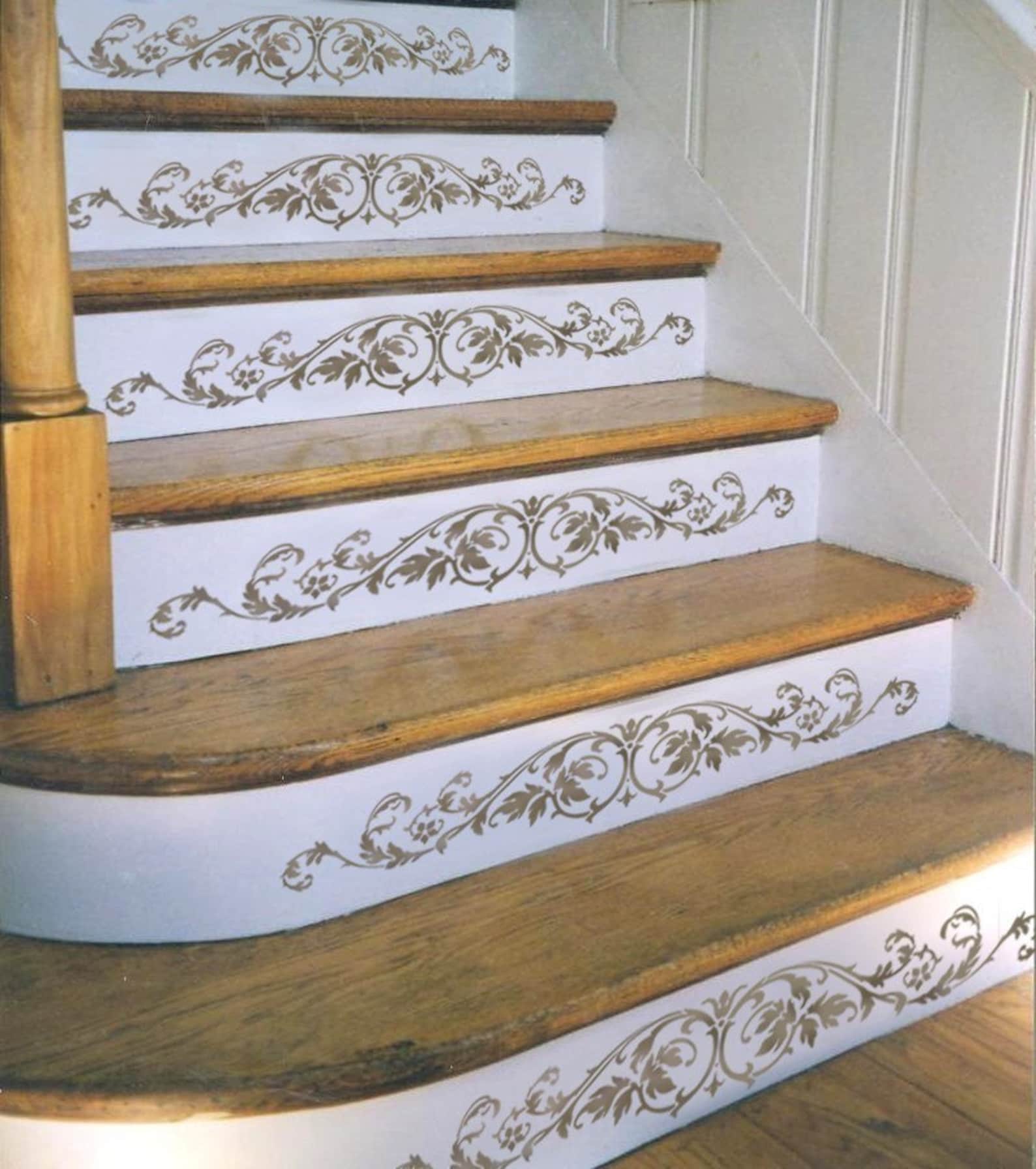 Staircase Stencil Westbury Stair Riser - Stencils for Classical Decor ...