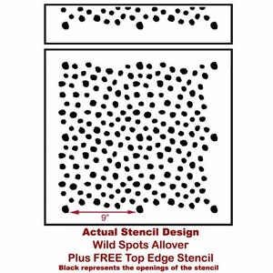 Wild Spots Allover Stencil - Better Than Wallpaper - Great and Easy DIY ...