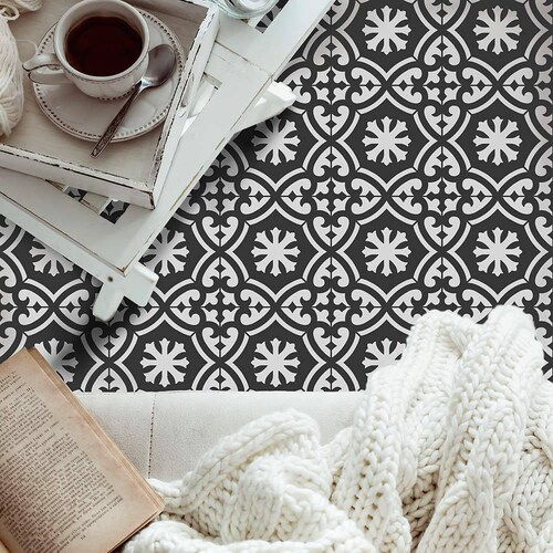 Felicity Tile Stencil Large TILE STENCIL Tile Stencils for - Etsy Australia