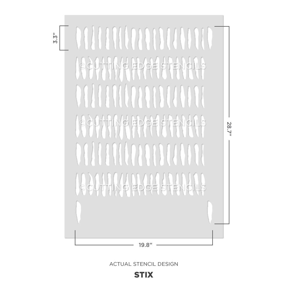 Stix Wall Stencil Minimalistic Stencil for Painting Walls | Etsy