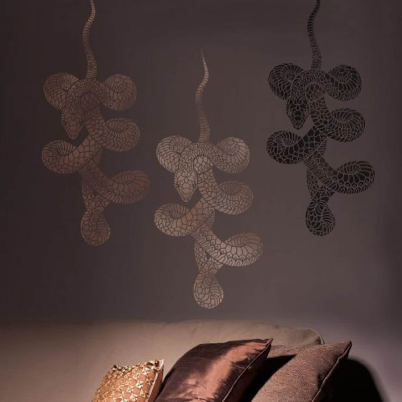 Sacred Serpent Wall Art Stencil - Better Than Decals - Easy Wall Decor ...
