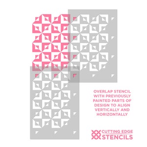 Inverted Tile Stencil – Large TILE STENCIL – Tile Stencils for Painting ...