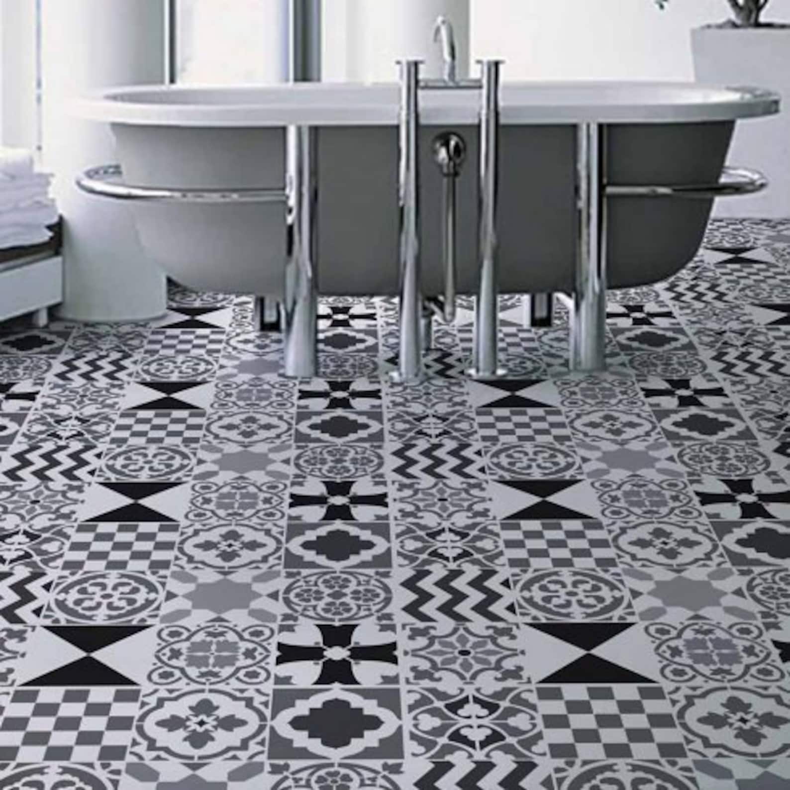 Patchwork Tiles Allover Stencil Pattern Cement Tile Stencils - Etsy