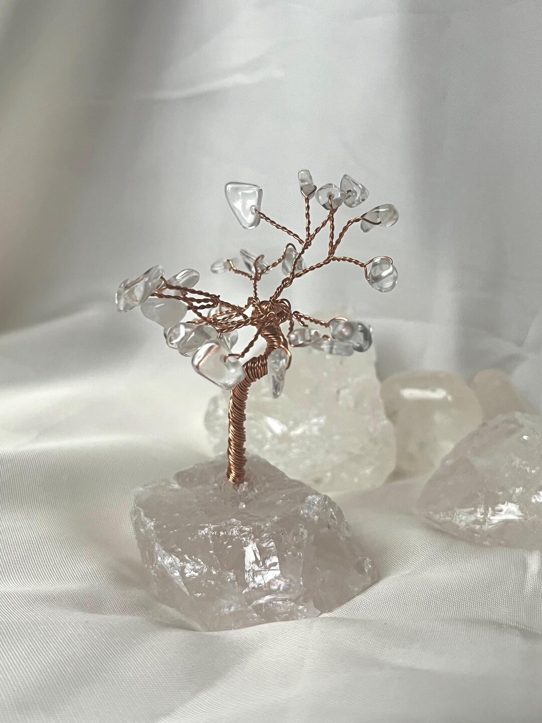 Handmade Rock Crystal Tree Feng Shui Decoration for Harmony, Energy and ...