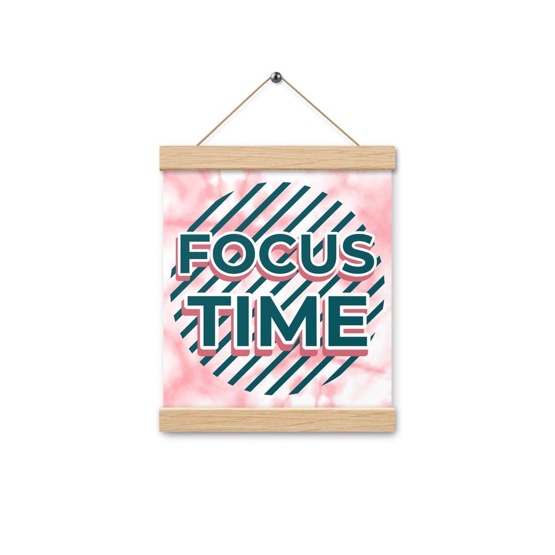 Focus Time Classroom Poster – Calming Visual, Pastel Classroom Decor ...