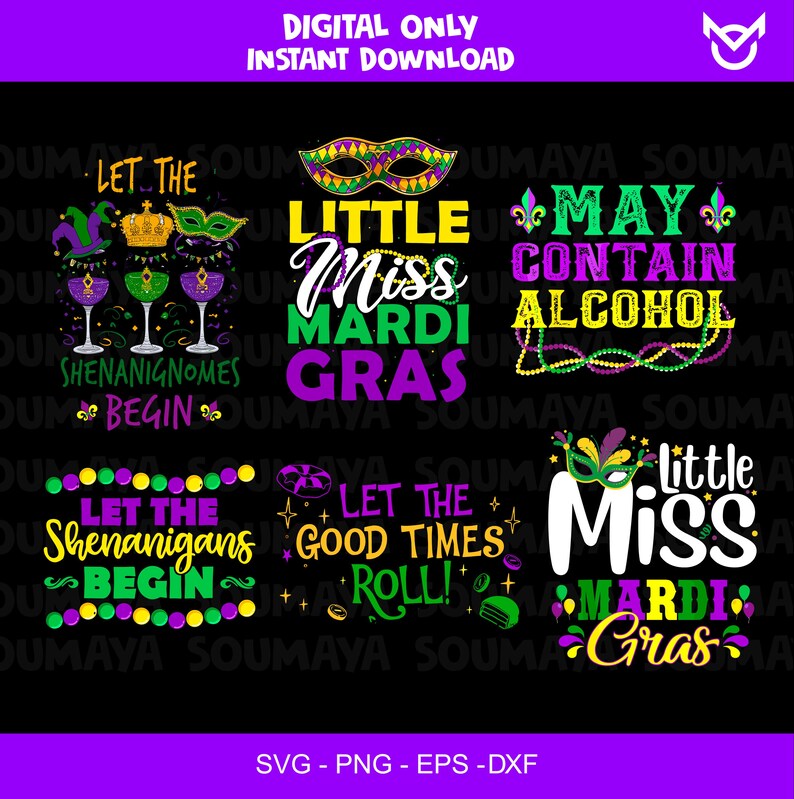 Mardi Gras Svg Png Bundle, Fleur De Lis Svg, Louisiana Svg Png, Mardi ...