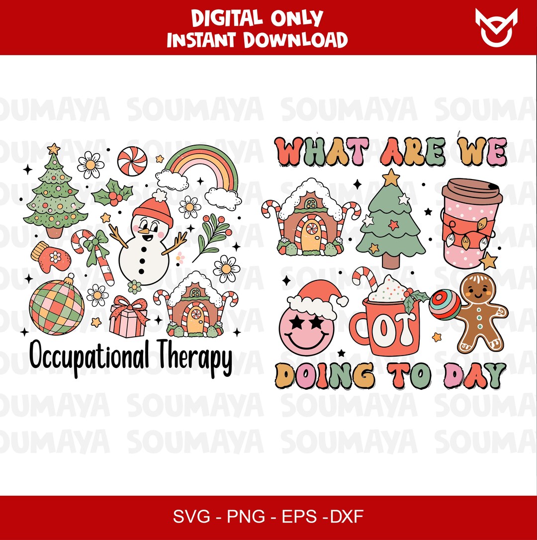 Occupational Therapy Christmas Png Svg, Occupational Therapist ...