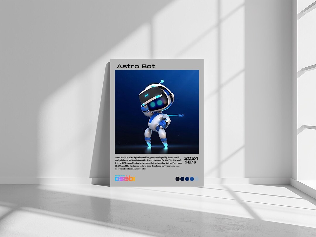 Astro Bot Poster , Gaming Room Poster, Gaming Wall Poster, Gaming Print ...