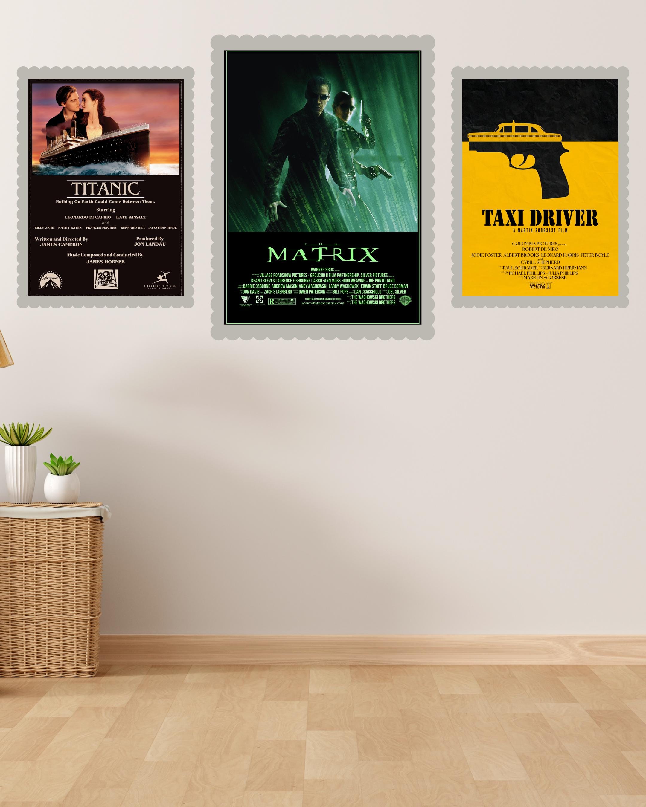 Custom Set of 3 Movie Posters Printable Movie Posters Set of 3 Arts ...