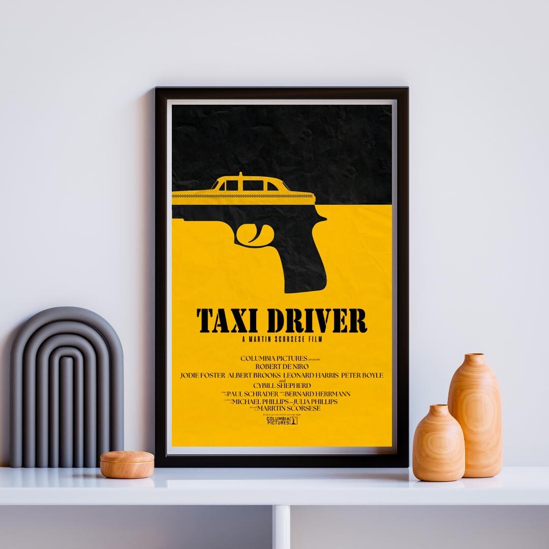 Printable Taxi Driver Poster, Taxi Driver Wall Decor, Taxi Driver ...