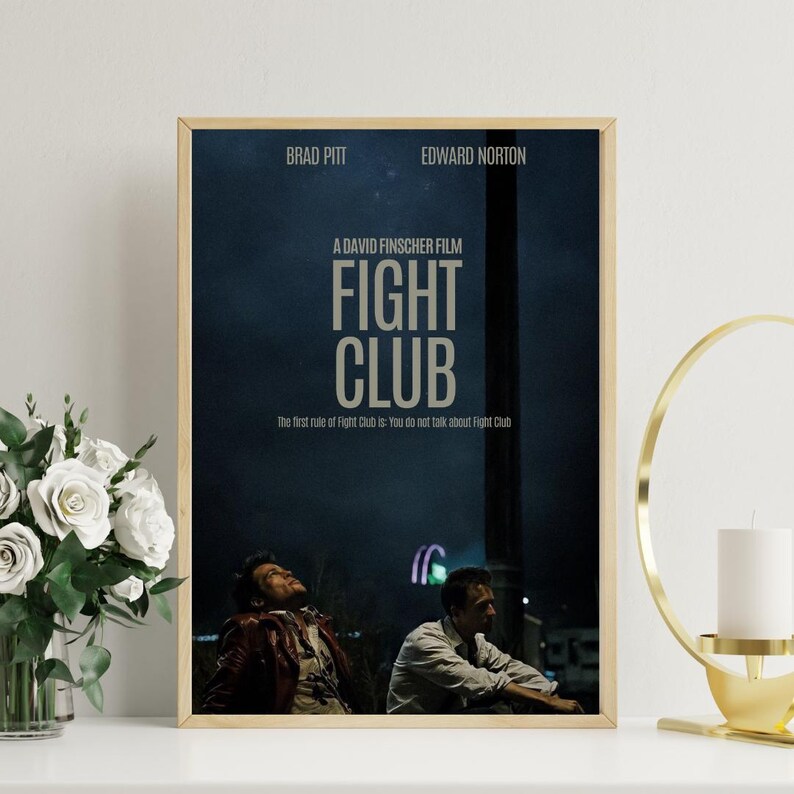 Printable Fight Club Poster, Fight Club Wall Decor, Fight Club Poster ...