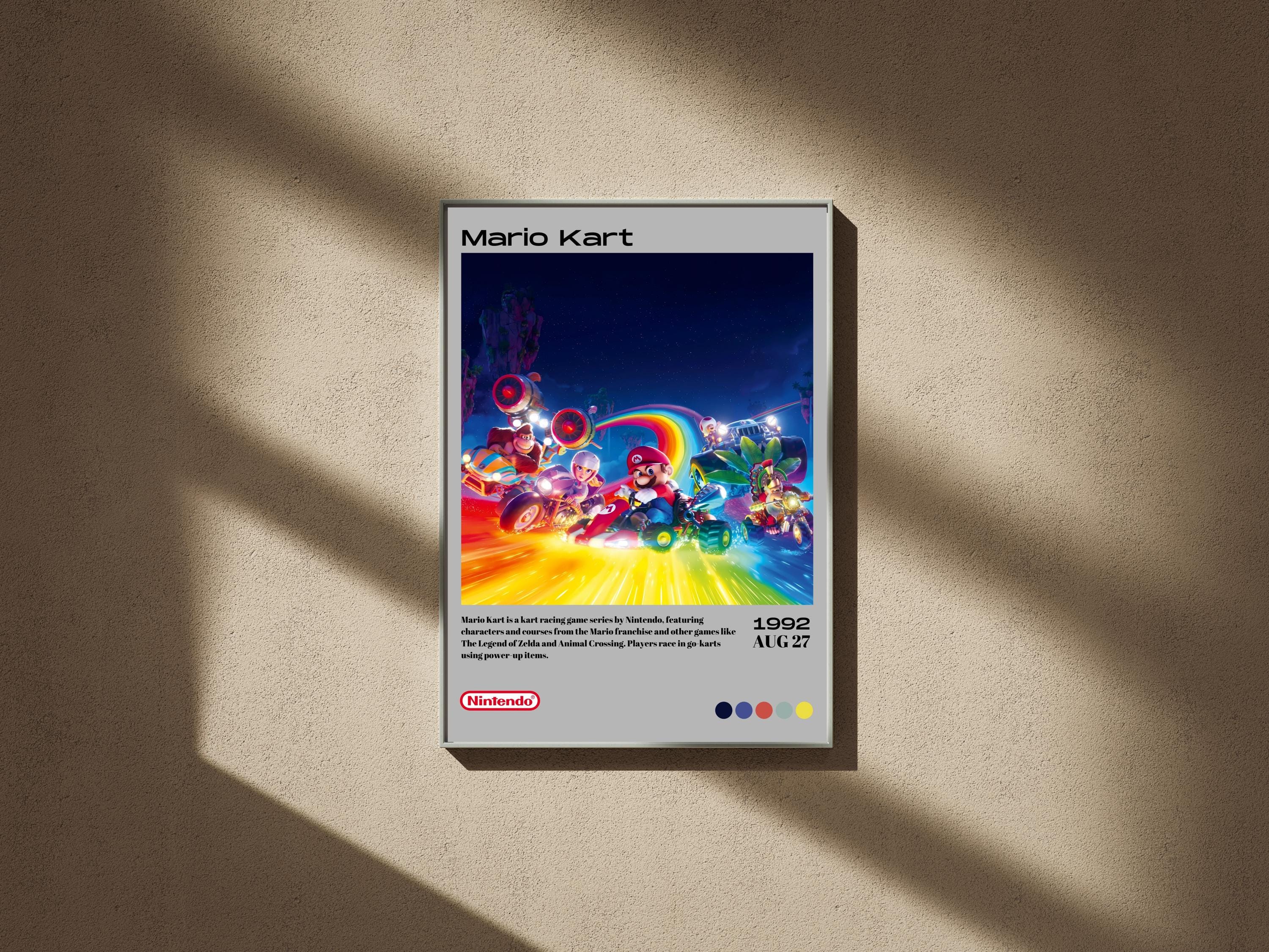 Super Mario Kart Poster High-quality Digital Artwork, Perfect Wall Art ...
