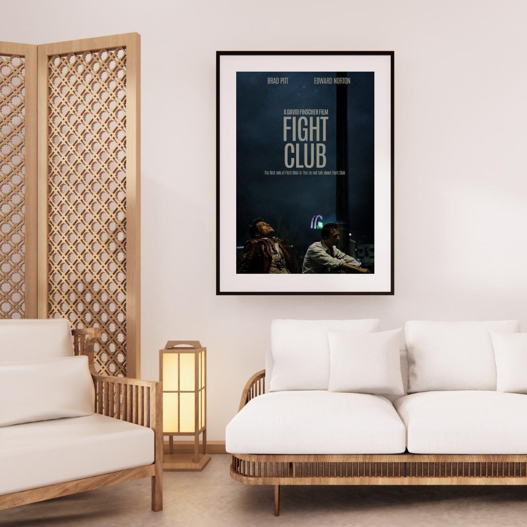 Printable Fight Club Poster, Fight Club Wall Decor, Fight Club Poster ...