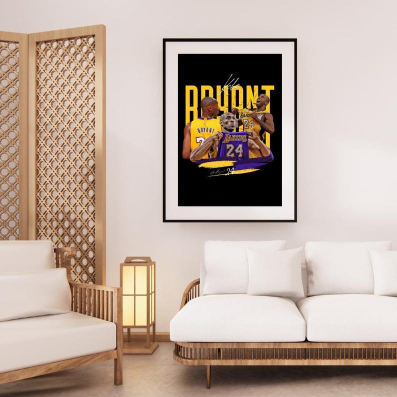 Printable Kobe Bryant Basketball Poster Instant Download - Etsy