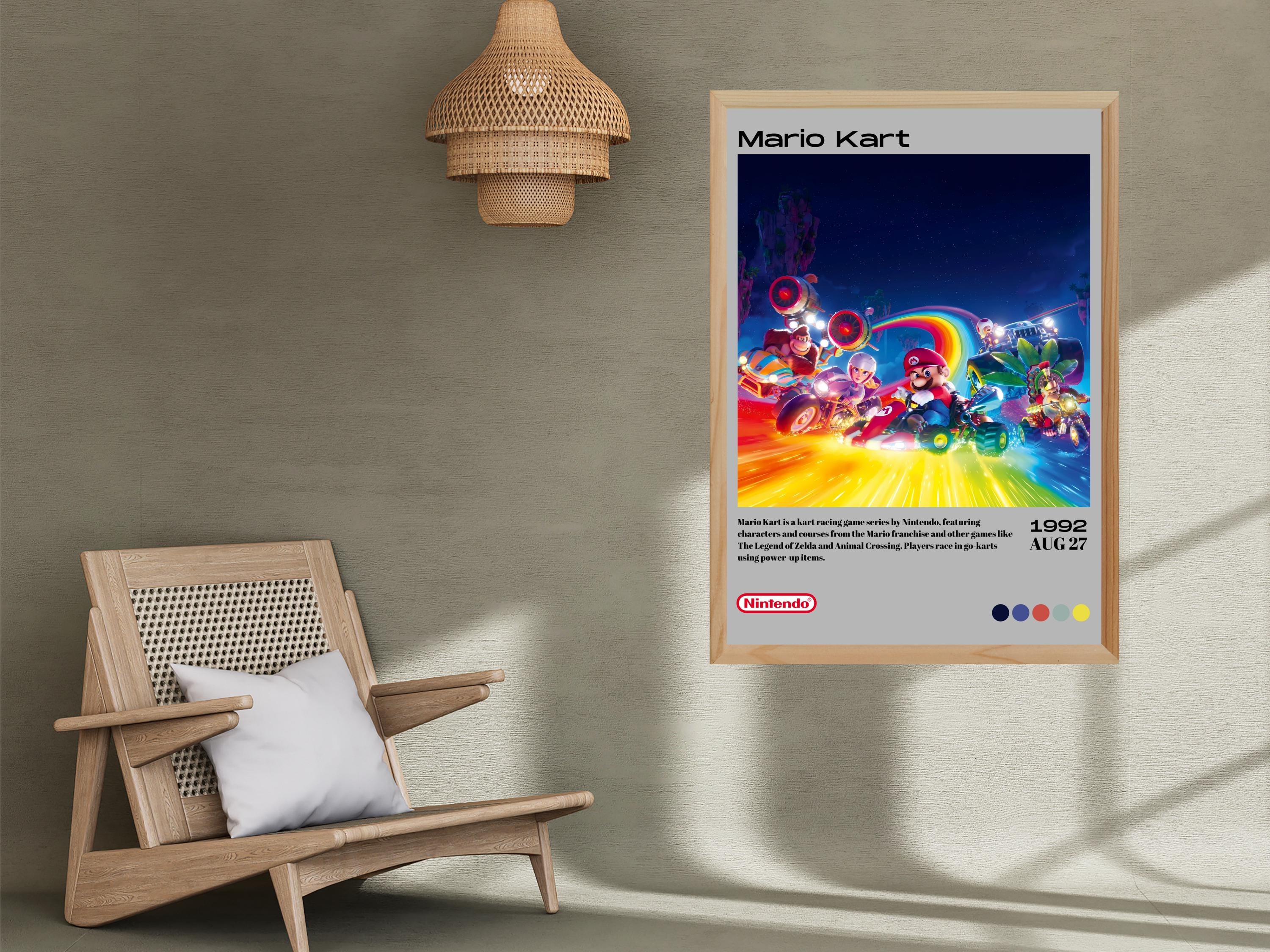 Super Mario Kart Poster High-quality Digital Artwork, Perfect Wall Art ...