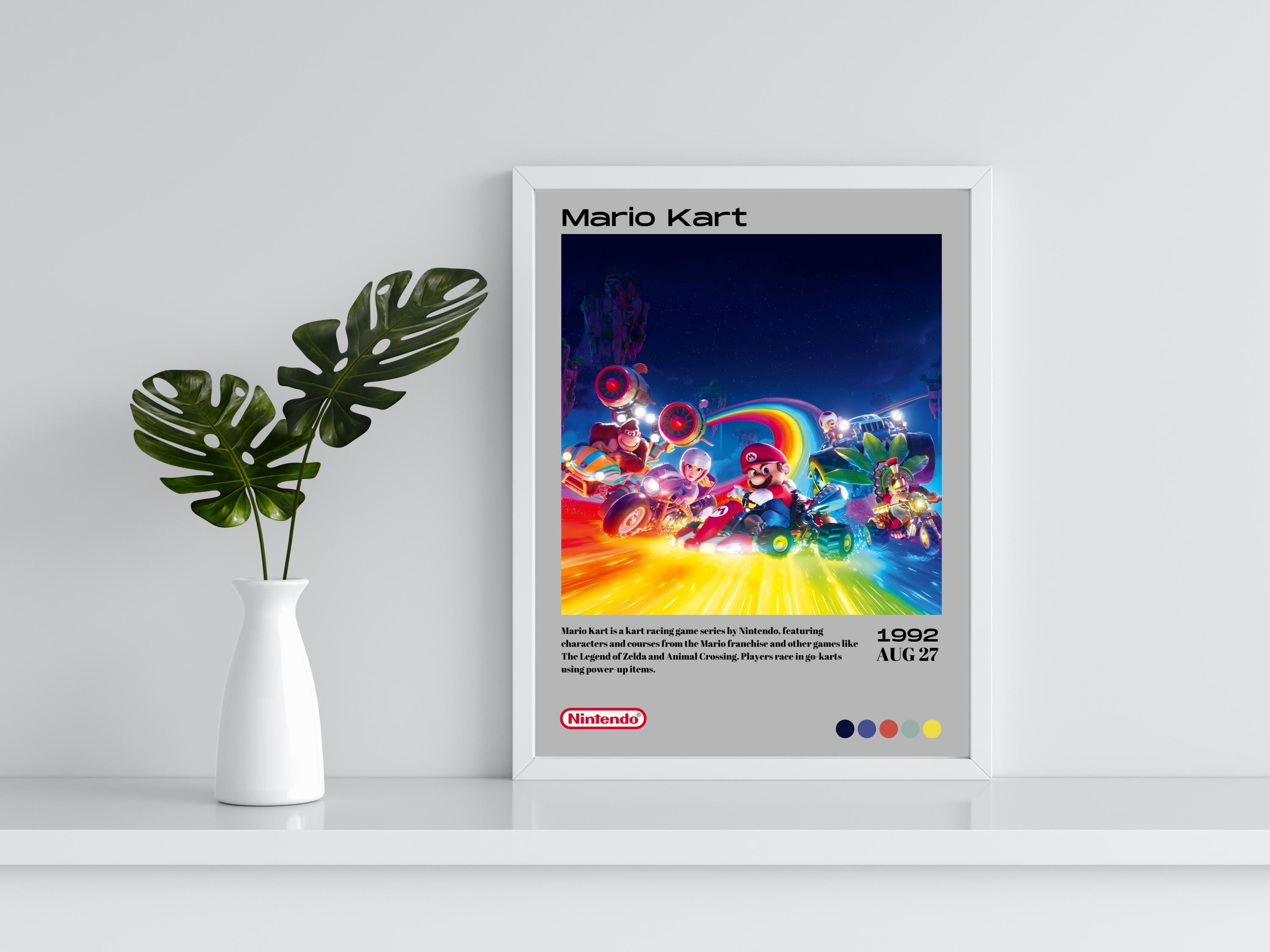Super Mario Kart Poster High-quality Digital Artwork, Perfect Wall Art ...
