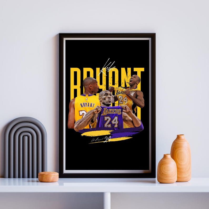 Printable Kobe Bryant Basketball Poster Instant Download - Etsy