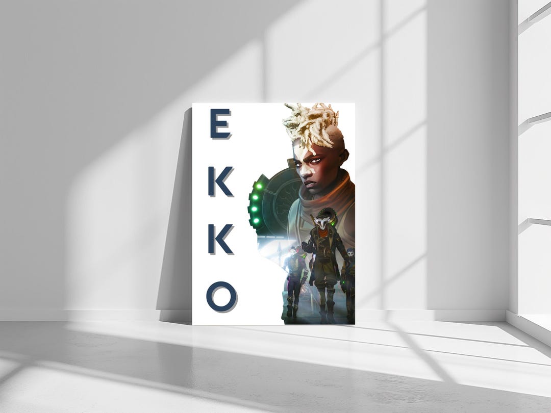 Arcane Ekko Poster, Arcane Ekko Video Game Poster, Gaming Poster, Game ...