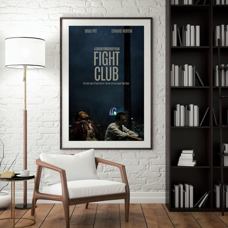 Printable Fight Club Poster, Fight Club Wall Decor, Fight Club Poster ...