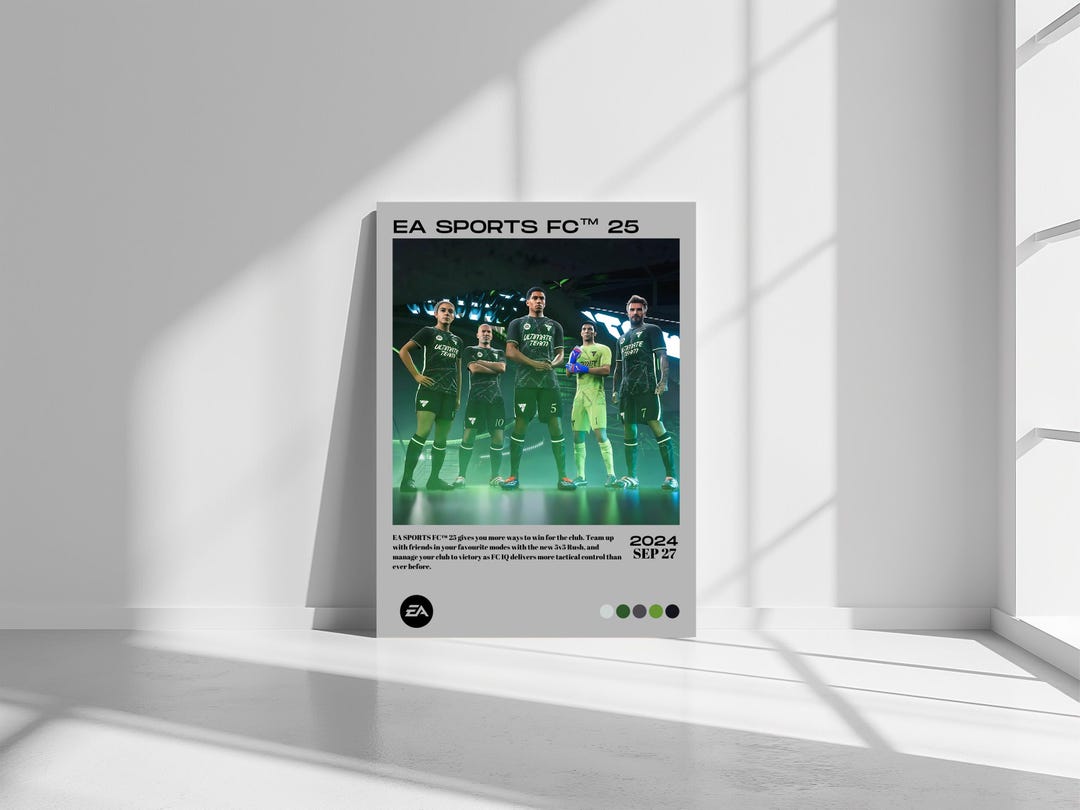 EA Sports FC 25 Poster, Gaming Room Poster, Gaming Wall Poster, Gaming ...
