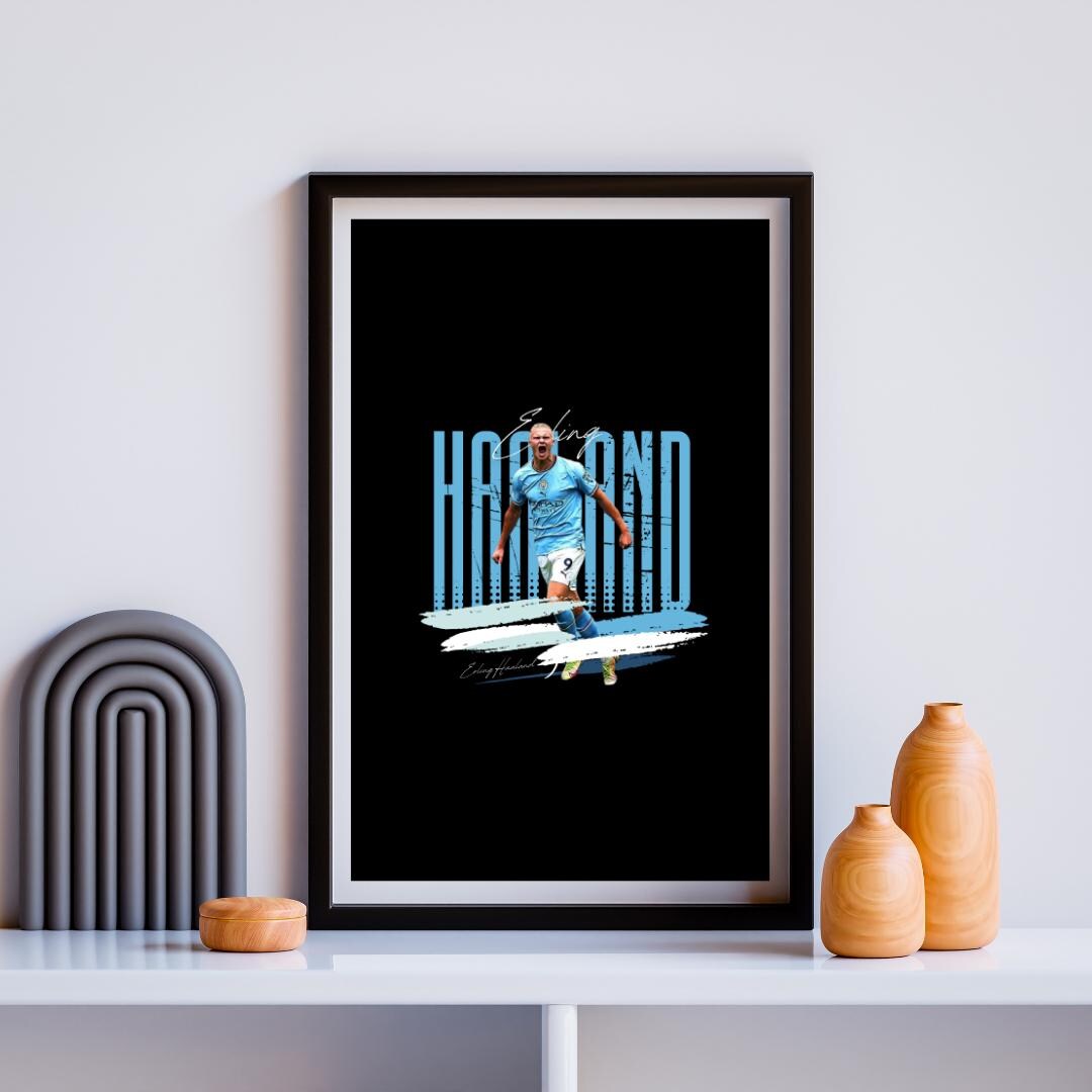 Printable Erling Haaland Soccer Poster Instant Download - Etsy