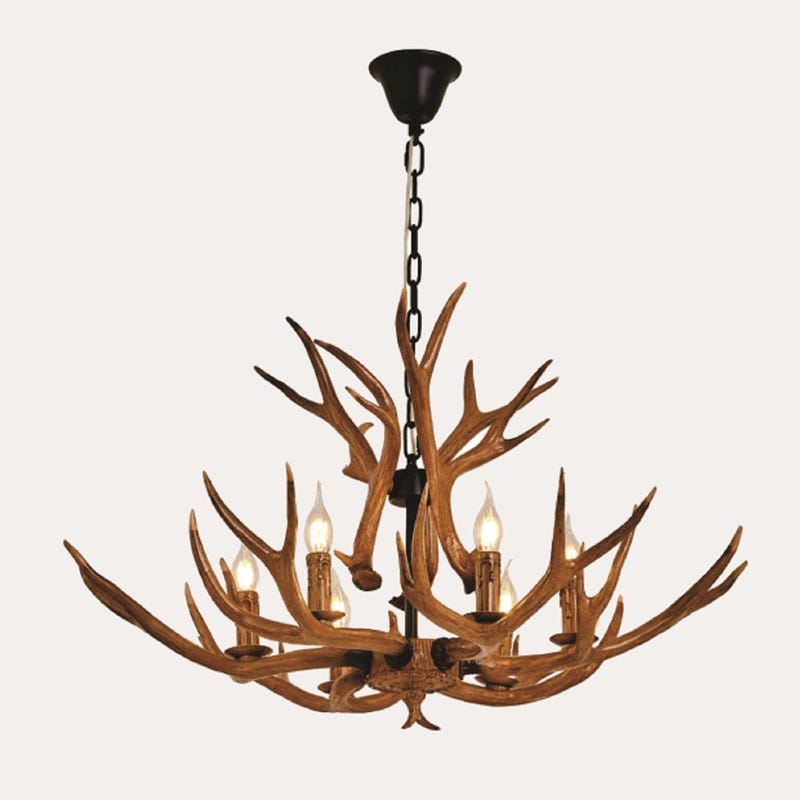 Large Elk Antler Chandelier - Etsy