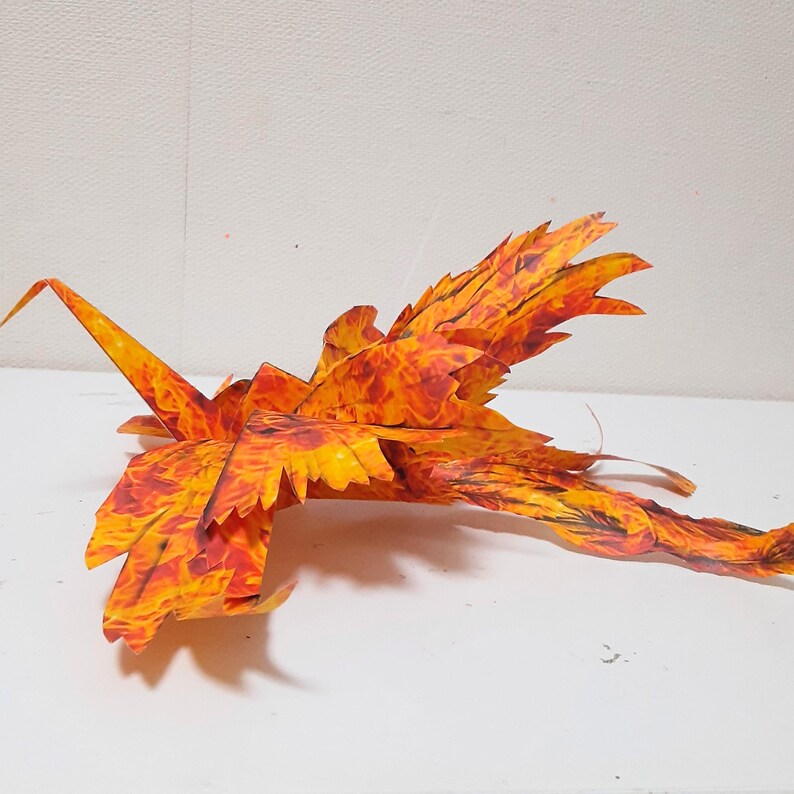 Origami Fier Bird Paper Craft 3D Low Art Model Pattern DIY Gift - Etsy