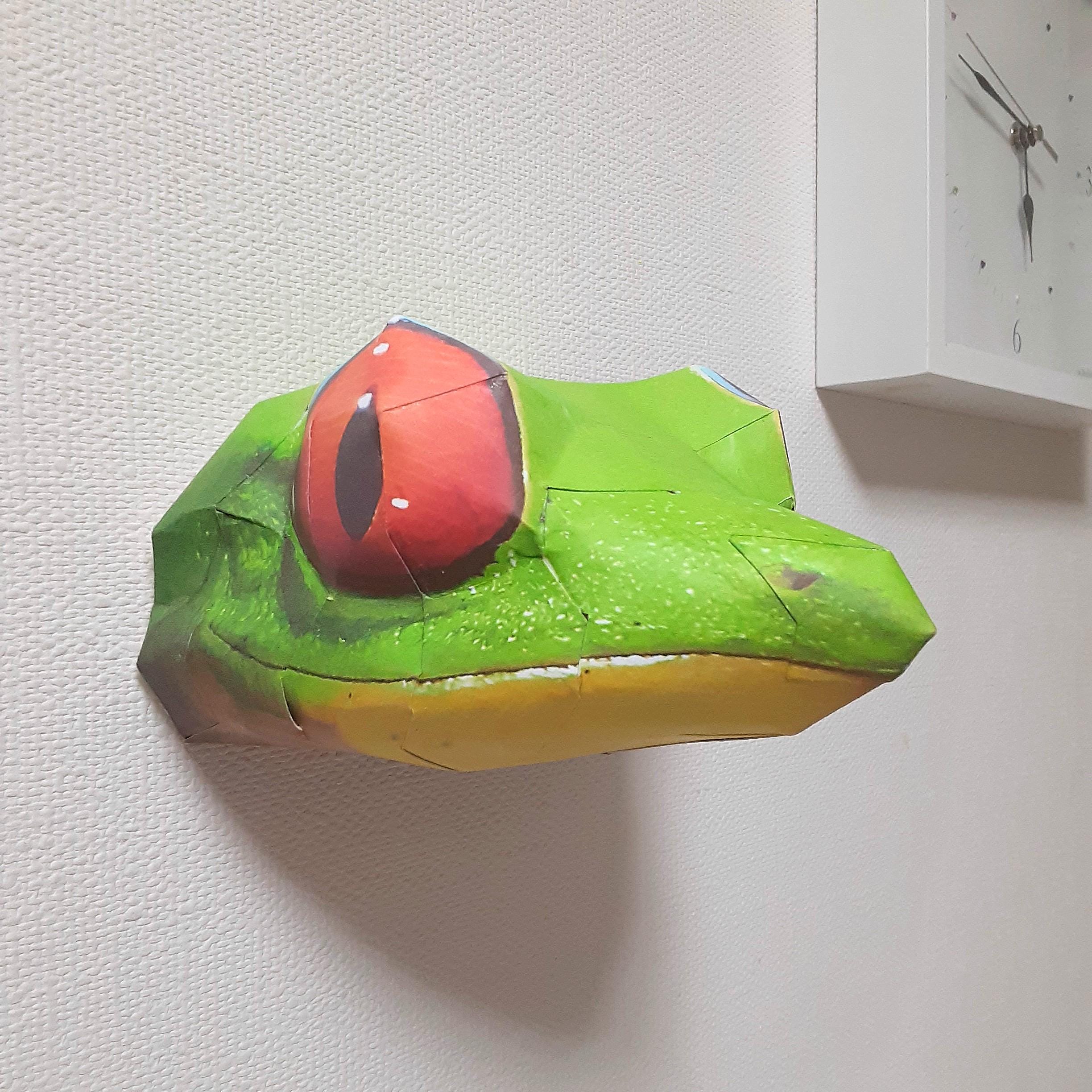 Red Eyed Tree Frog Paper Craft 3D Low Poly Art Model Pattern DIY ...