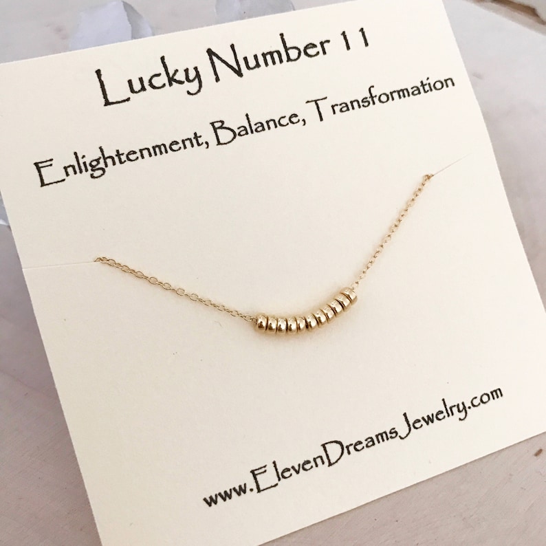 Lucky Number 11 (eleven) Necklace! Enlightment, Balance, Transformation ...