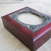 Vintage Wood Trinket Box Picture Frame Hinged Lid - Etsy