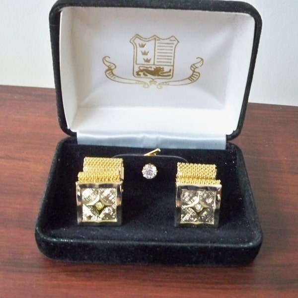 Vintage Cufflink Set - Etsy